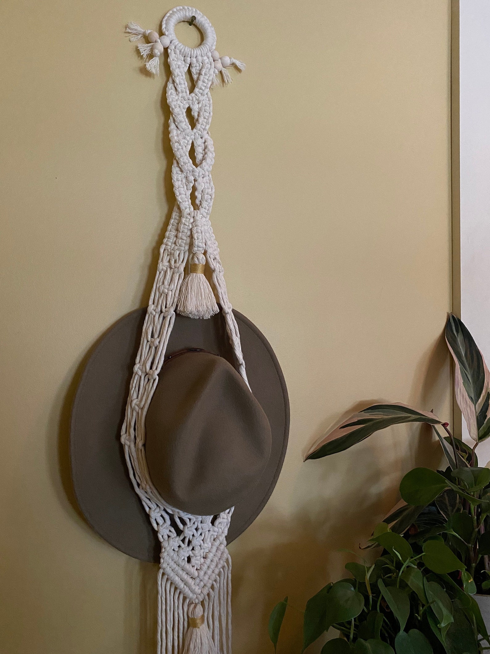 Macrame Hat Holder - Etsy