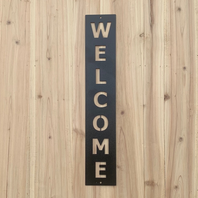 Vertical Welcome Sign - Etsy