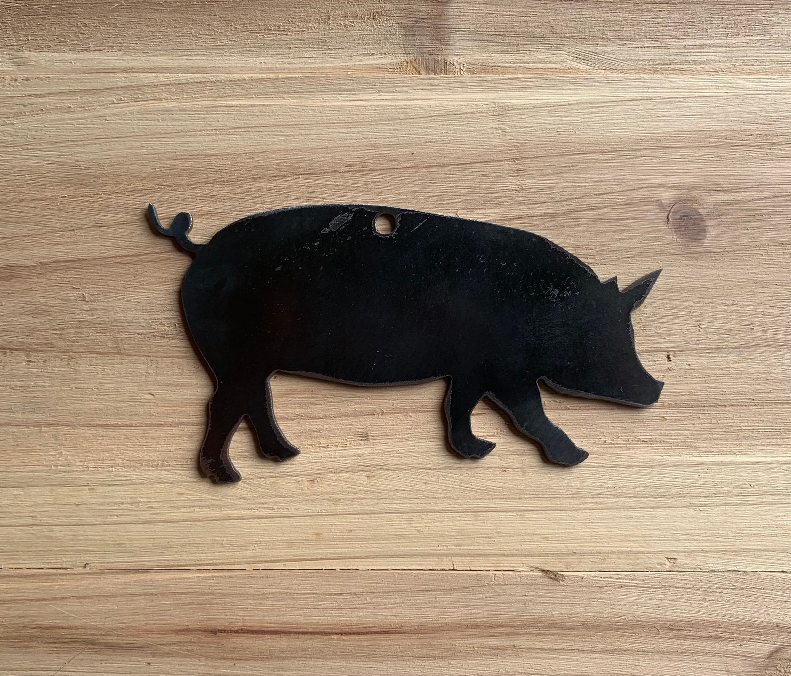 Metal Pig Silhouette / Metal Pig Sign / Metal Craft Pig / Outdoor Pig ...