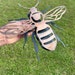 Metal Bee Art Metal Bee Sculpture Honey Bee Decoration Honey Bee Wall ...