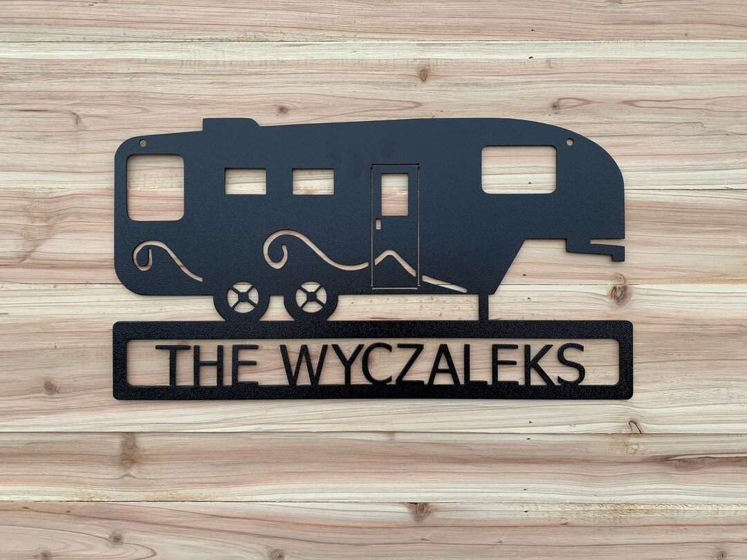 Custom Camper Sign Fifth Wheel With Single Entry Door - Etsy
