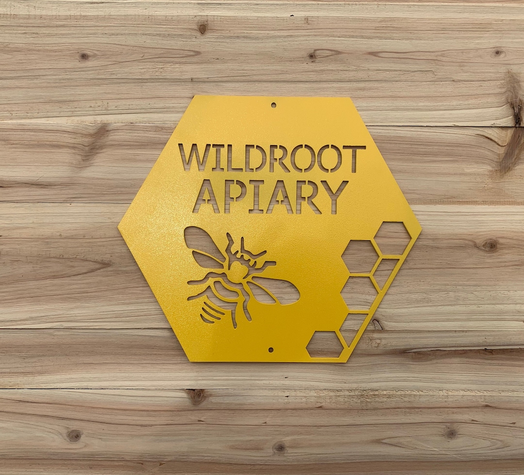 Personalized Beehive Apiary Sign - Etsy