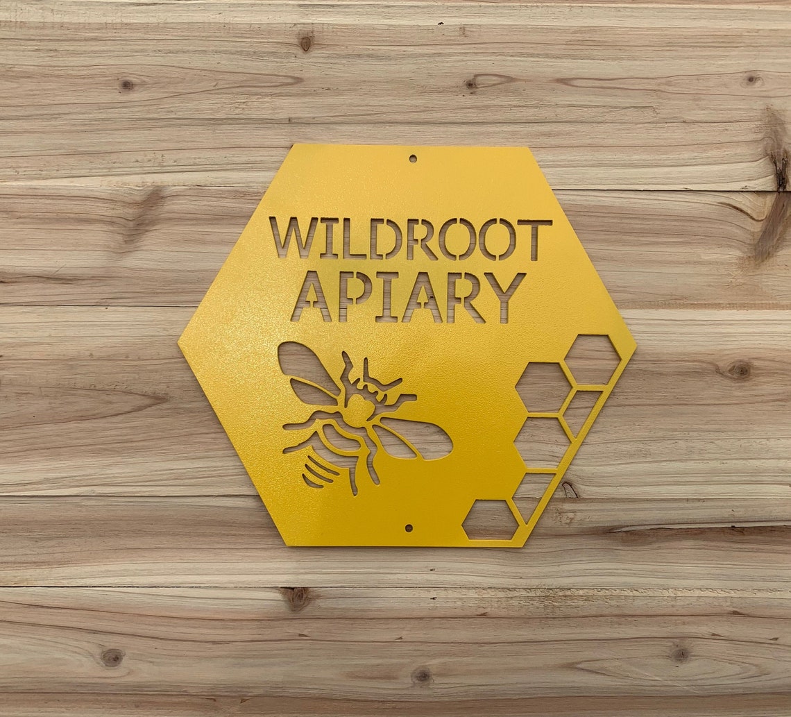 Personalized Beehive Apiary Sign - Etsy