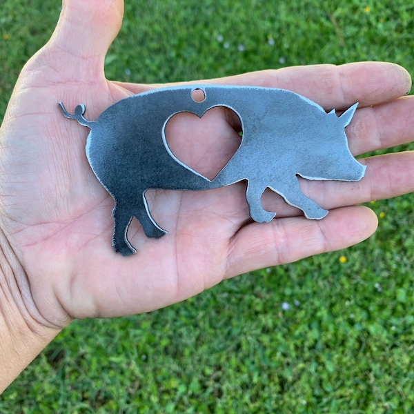 Metal Pig - Etsy