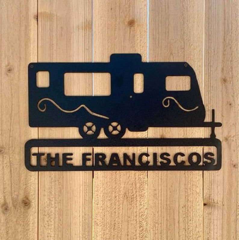 Custom Camper Sign Travel Trailer - Etsy