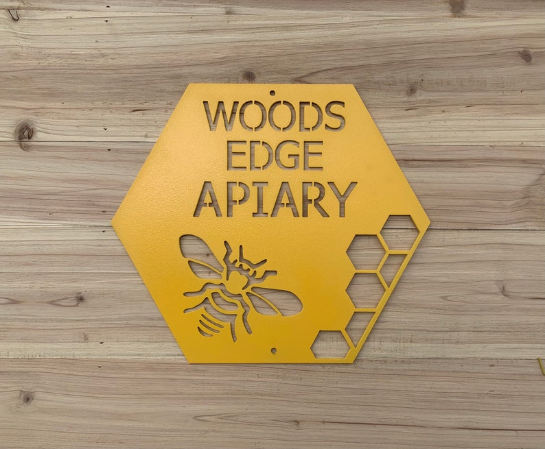 Personalized Beehive Apiary Sign - Etsy