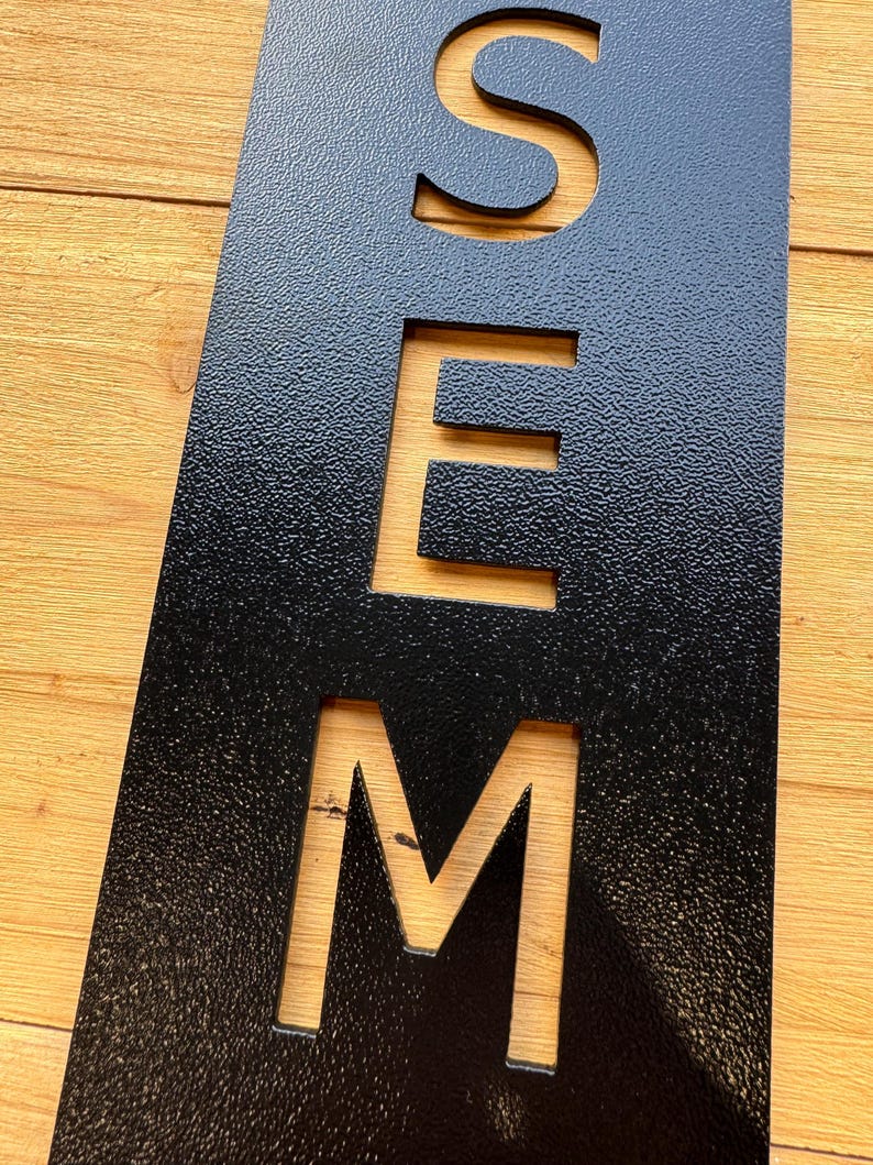 Personalized Vertical Sign | Metal Vertical Sign | Custom Vertical Sign ...