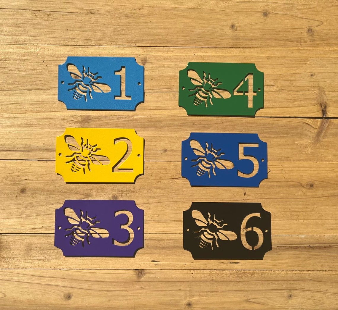 Beehive Number Markers | Beehive Accessories | Beehive Decorations - Etsy