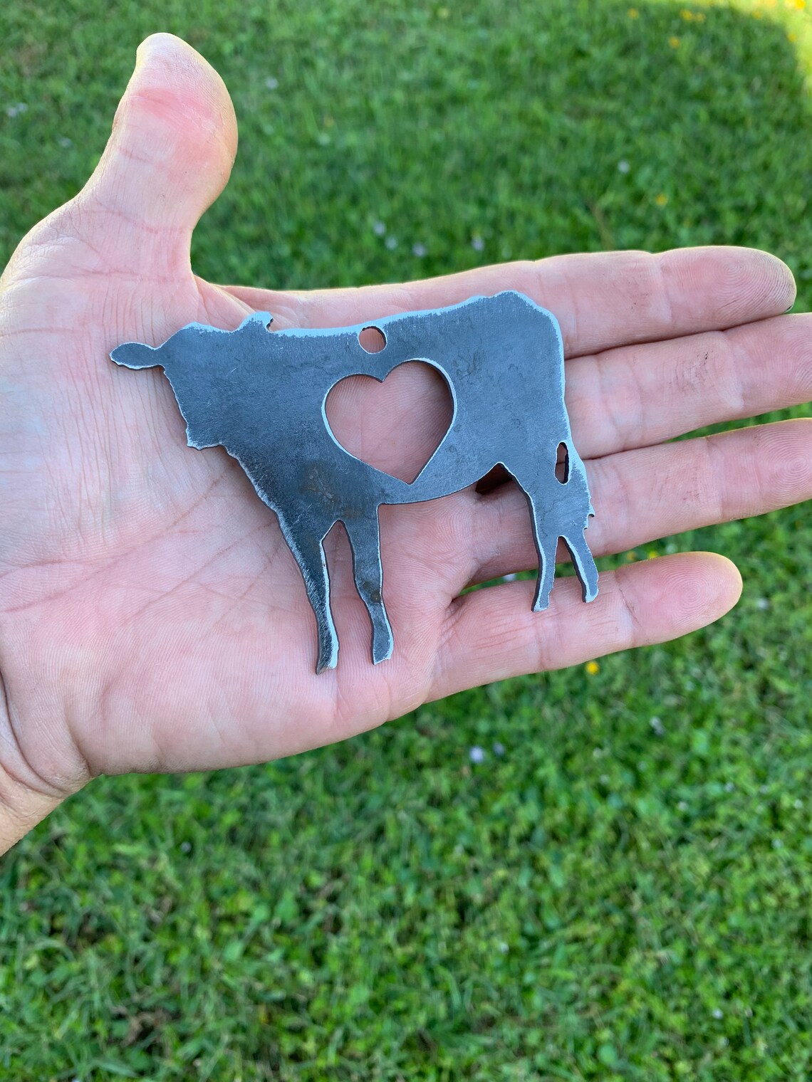2 Metal Cow Ornaments Metal Cow Shape Farmhouse Decoration - Etsy