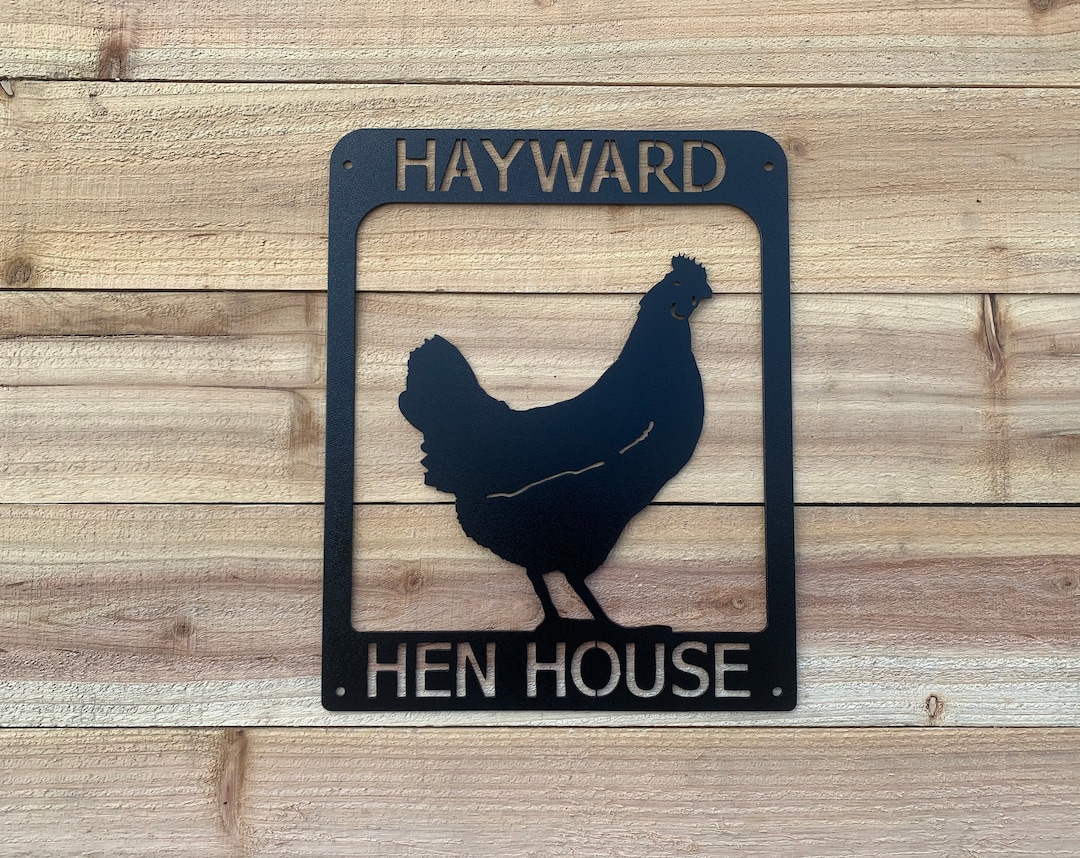 Personalized Hen House Sign - Etsy