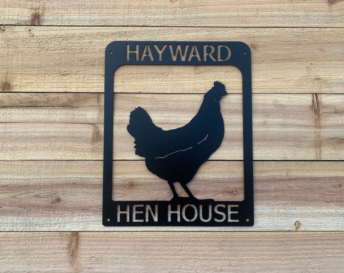 Personalized Hen House Sign - Etsy