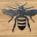 Large Metal Bee Art Metal Bee Sculpture Bee Sign Honey Bee Decoration ...