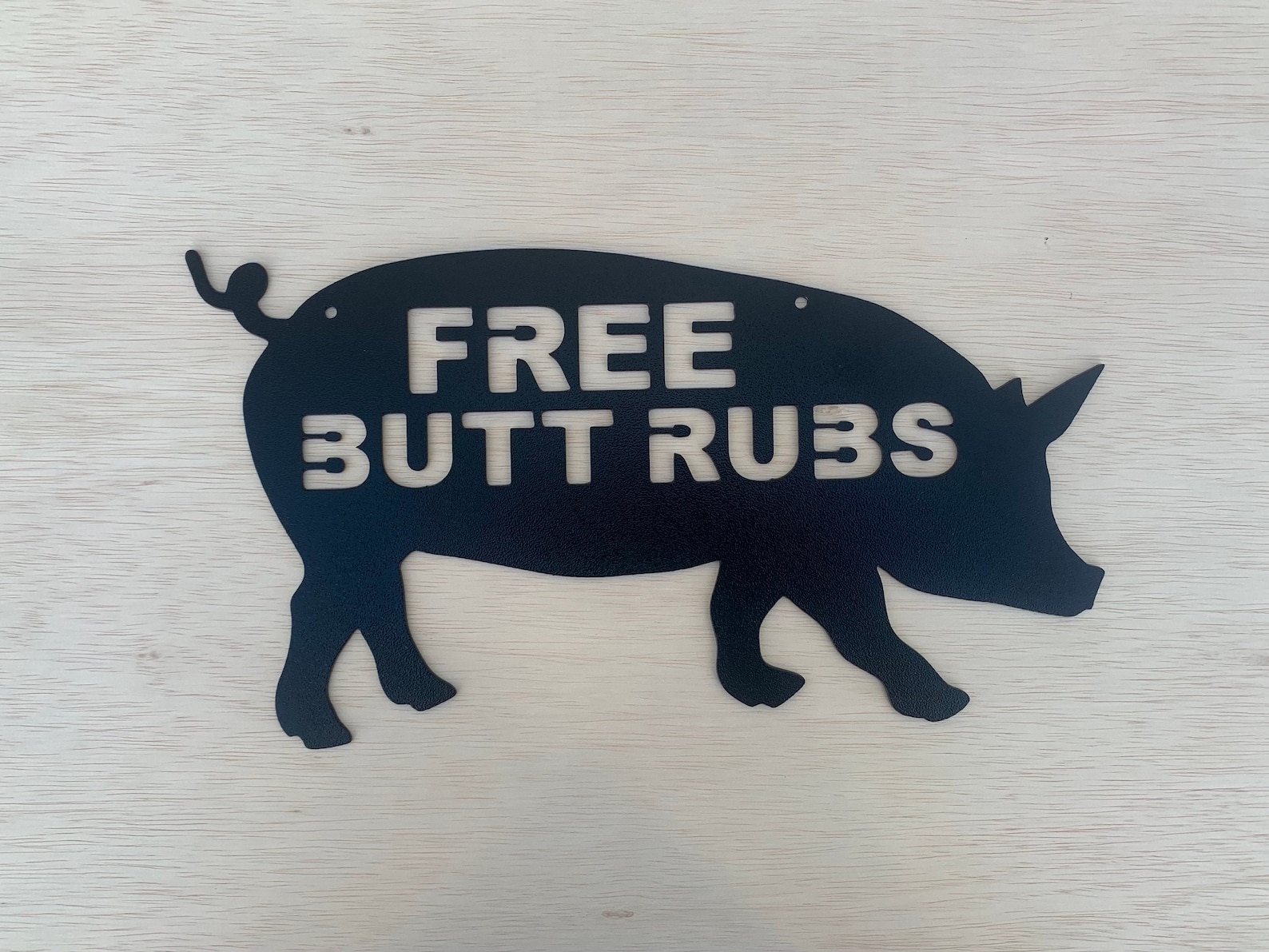 Free Butt Rubs BBQ Sign Bold Font - Etsy