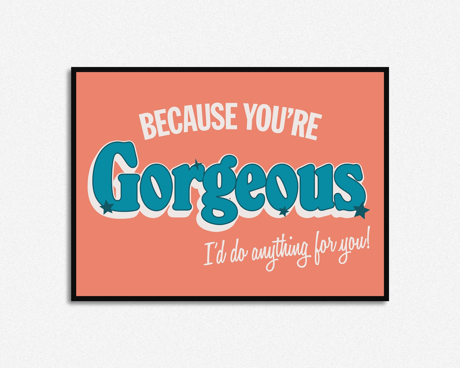 Babybird You're Gorgeous Inspired Lyrics Print Music - Etsy UK