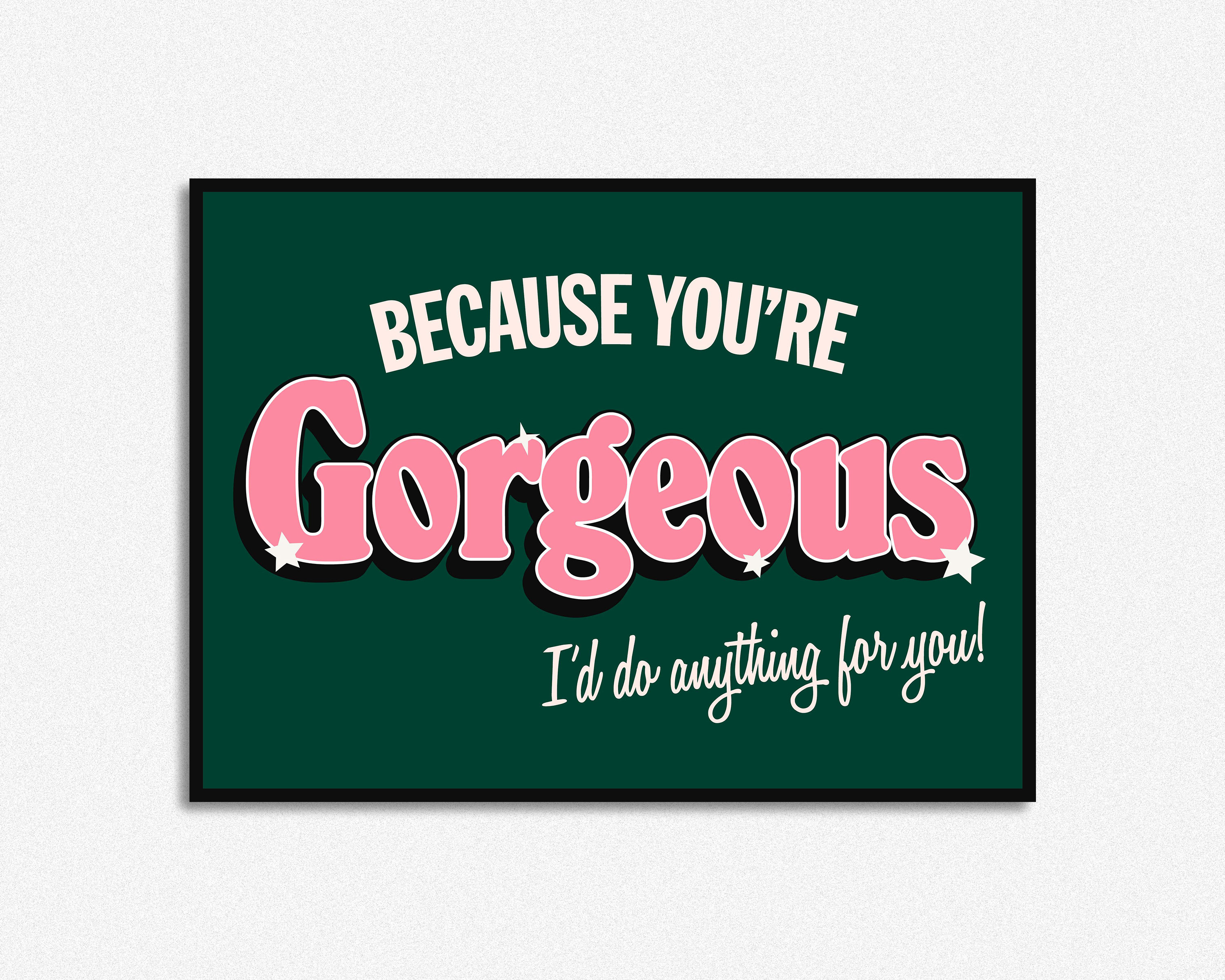 Babybird You're Gorgeous Inspired Lyrics Print | Music Lyrics | A5 A4 ...