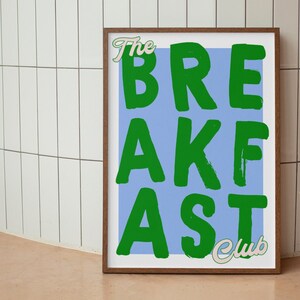 The Breakfast Club Print | Aesthetic Modern Print | Typography | Home ...