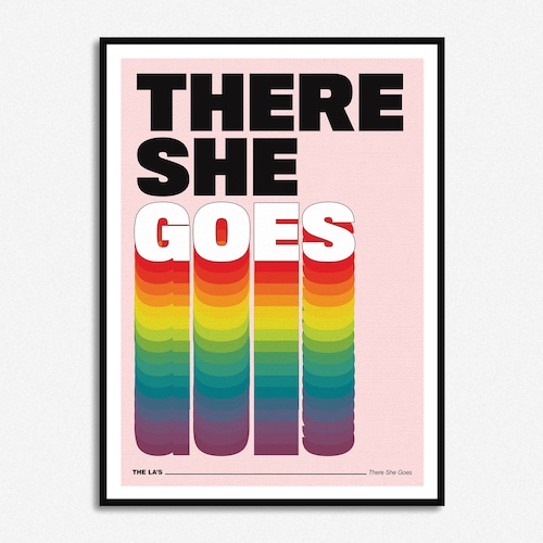 The Las There She Goes Again Lyric Quote Print A4 - Etsy