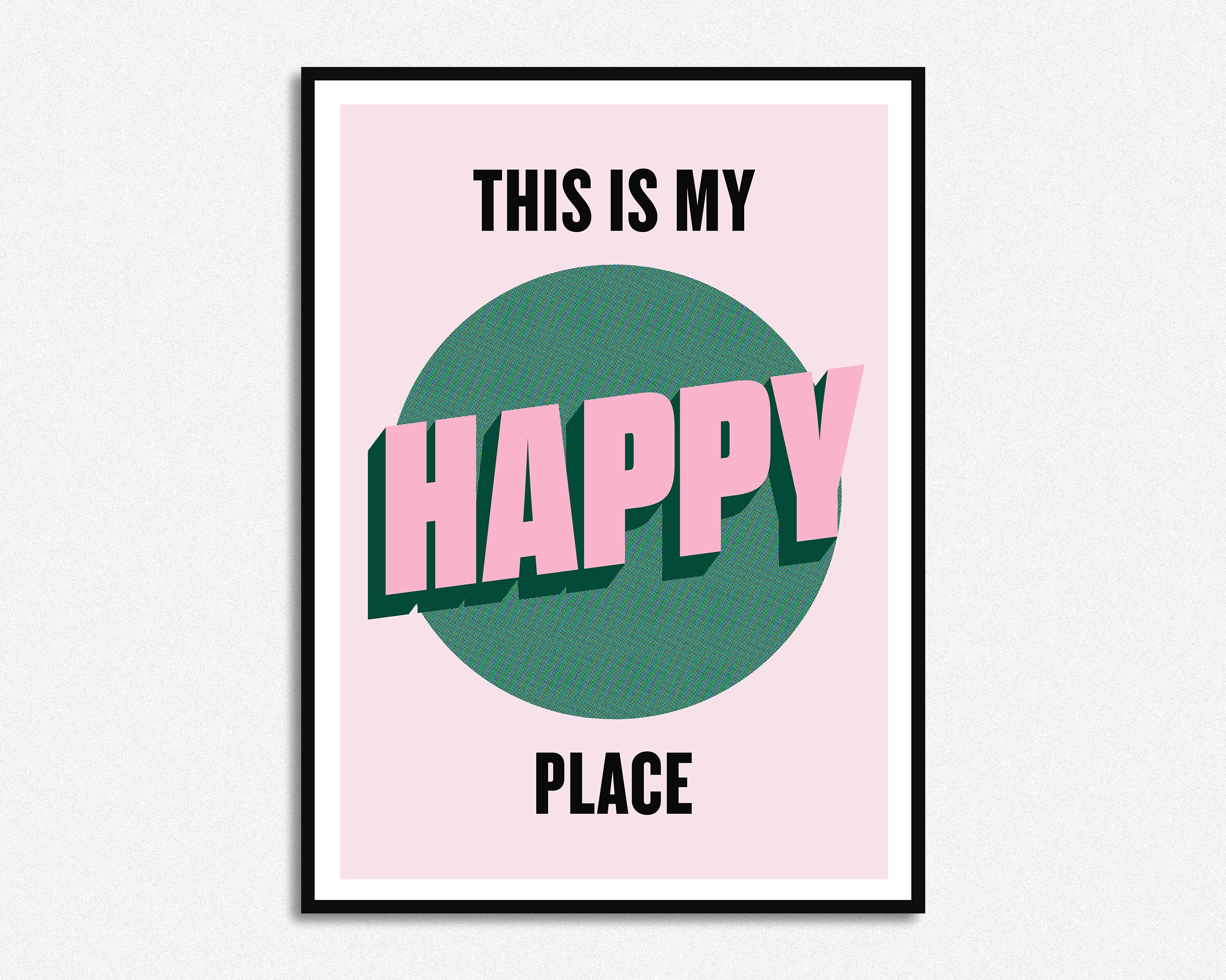 Este es mi lugar feliz / Home Quote Print / Decoración de la - Etsy España
