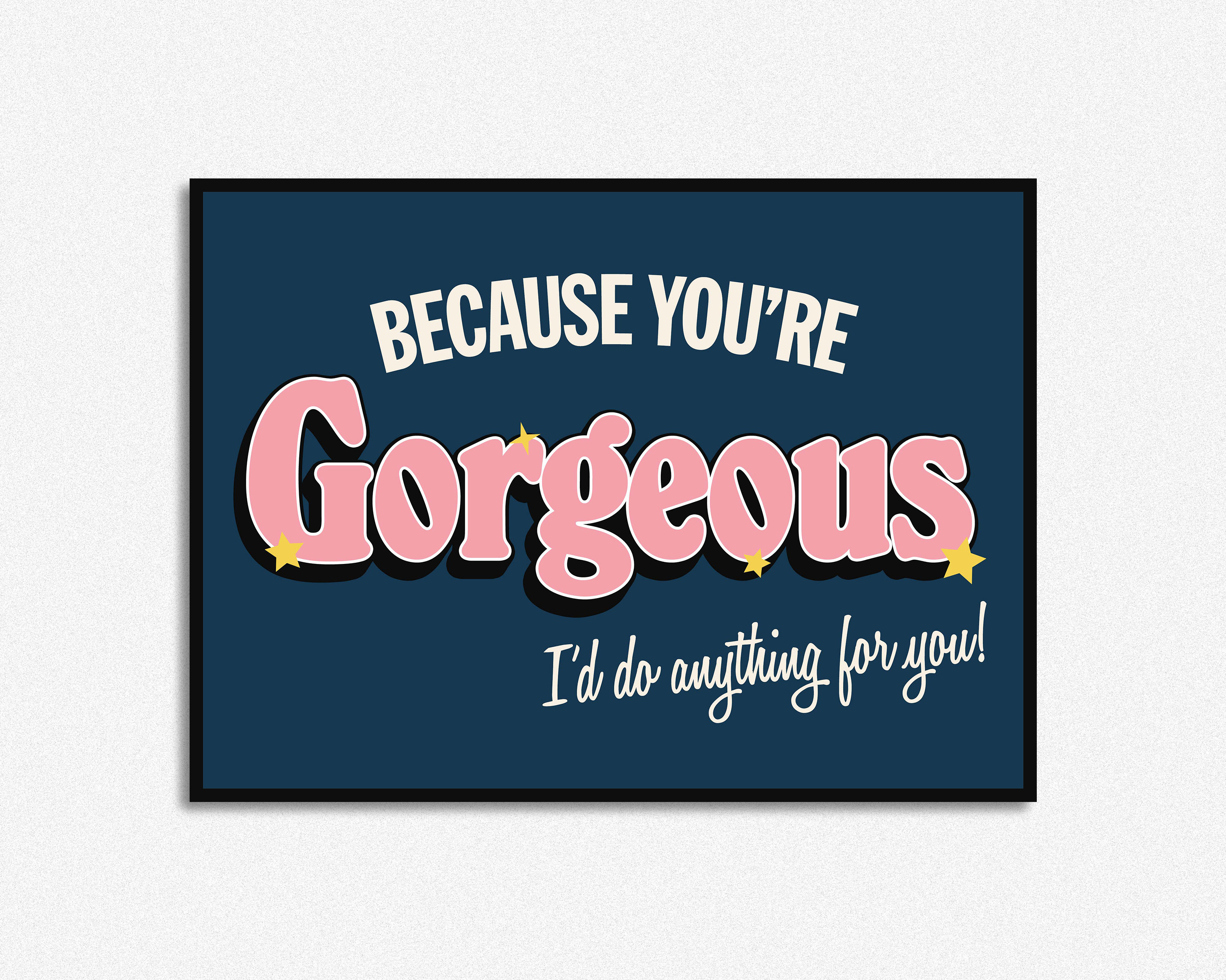 Babybird You're Gorgeous Inspired Lyrics Print Music - Etsy UK