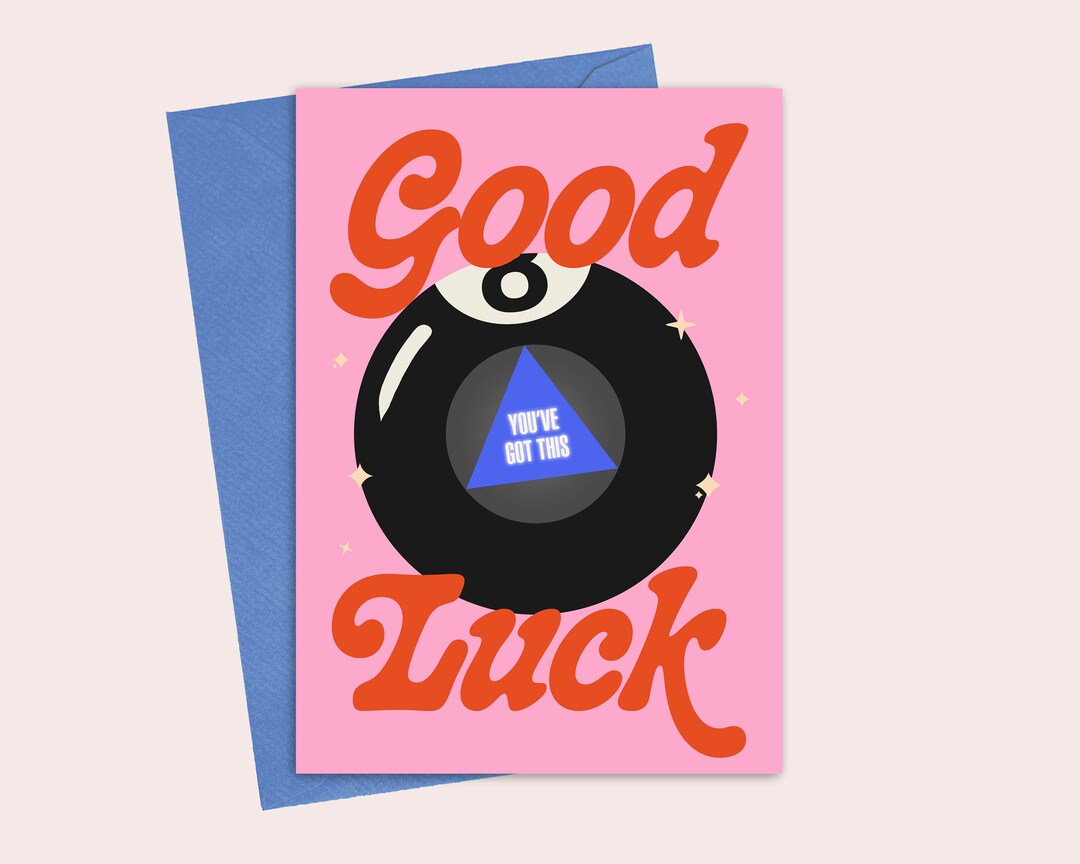 Good Luck | You've Got This | Magic 8 Ball Greeting Card - Etsy