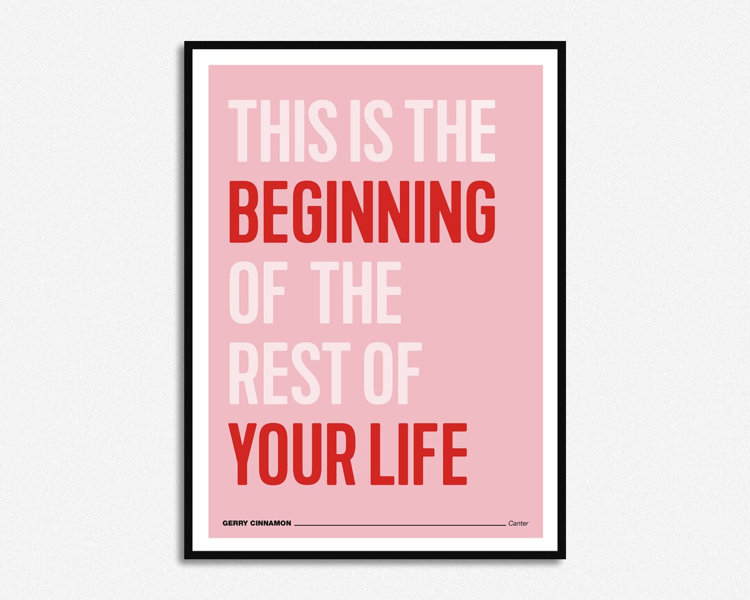 Gerry Cinnamon | Canter Lyrics Print | Music Print | A5 A4 A3 ...