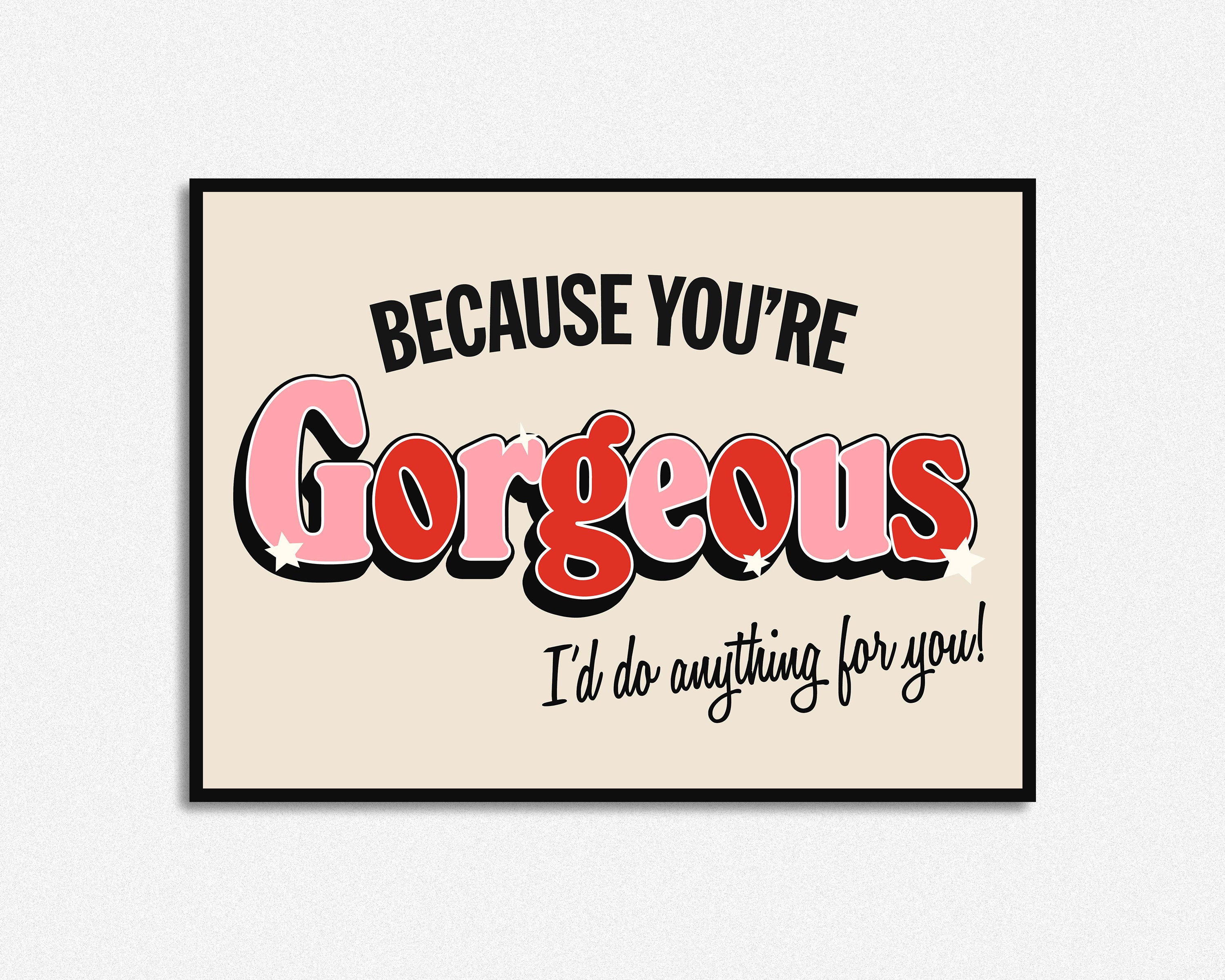 Babybird You're Gorgeous Inspired Lyrics Print Music - Etsy UK