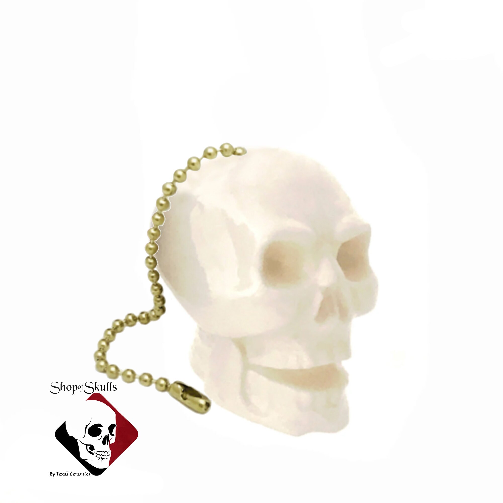 Skull Fan Pull Human Skull Shaped Light Pull or Shade Pull - Etsy