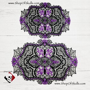 Black Lace Doily: Creepy Bats & Cobwebs, Victorian Halloween Decor - Etsy