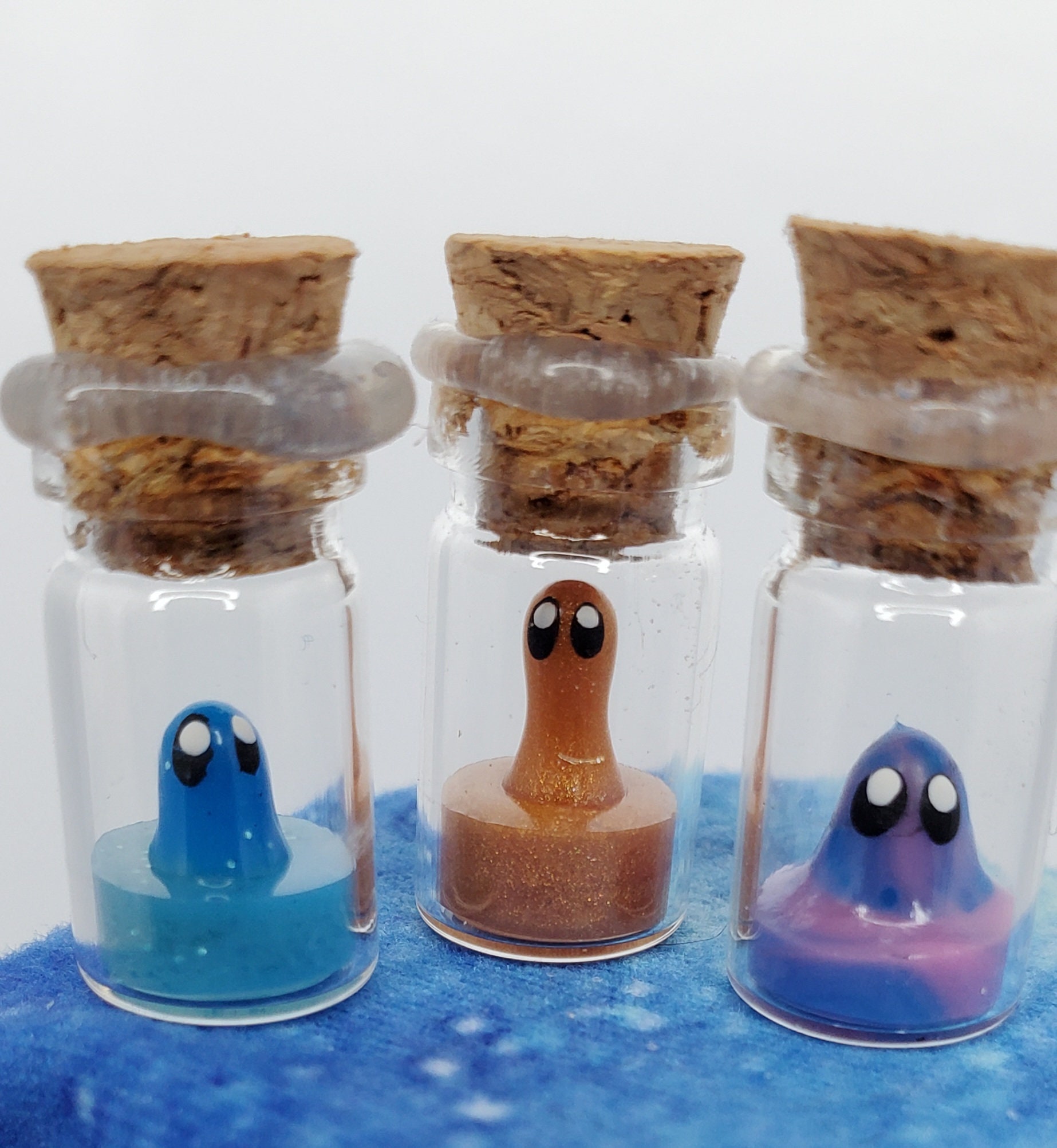 Tiny Slime Monster Pet in a Glass Bottle Your Cute but - Etsy