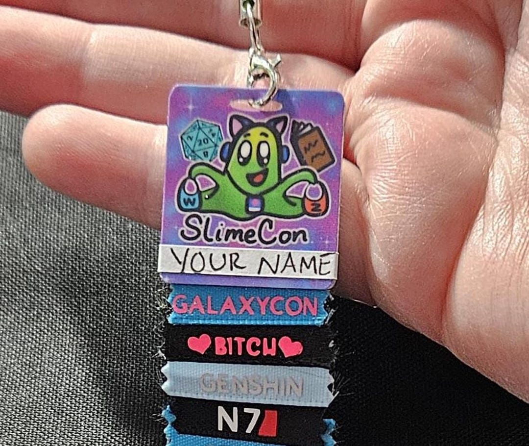 Tiny Con Badge! With Badge Ribbons! - Etsy