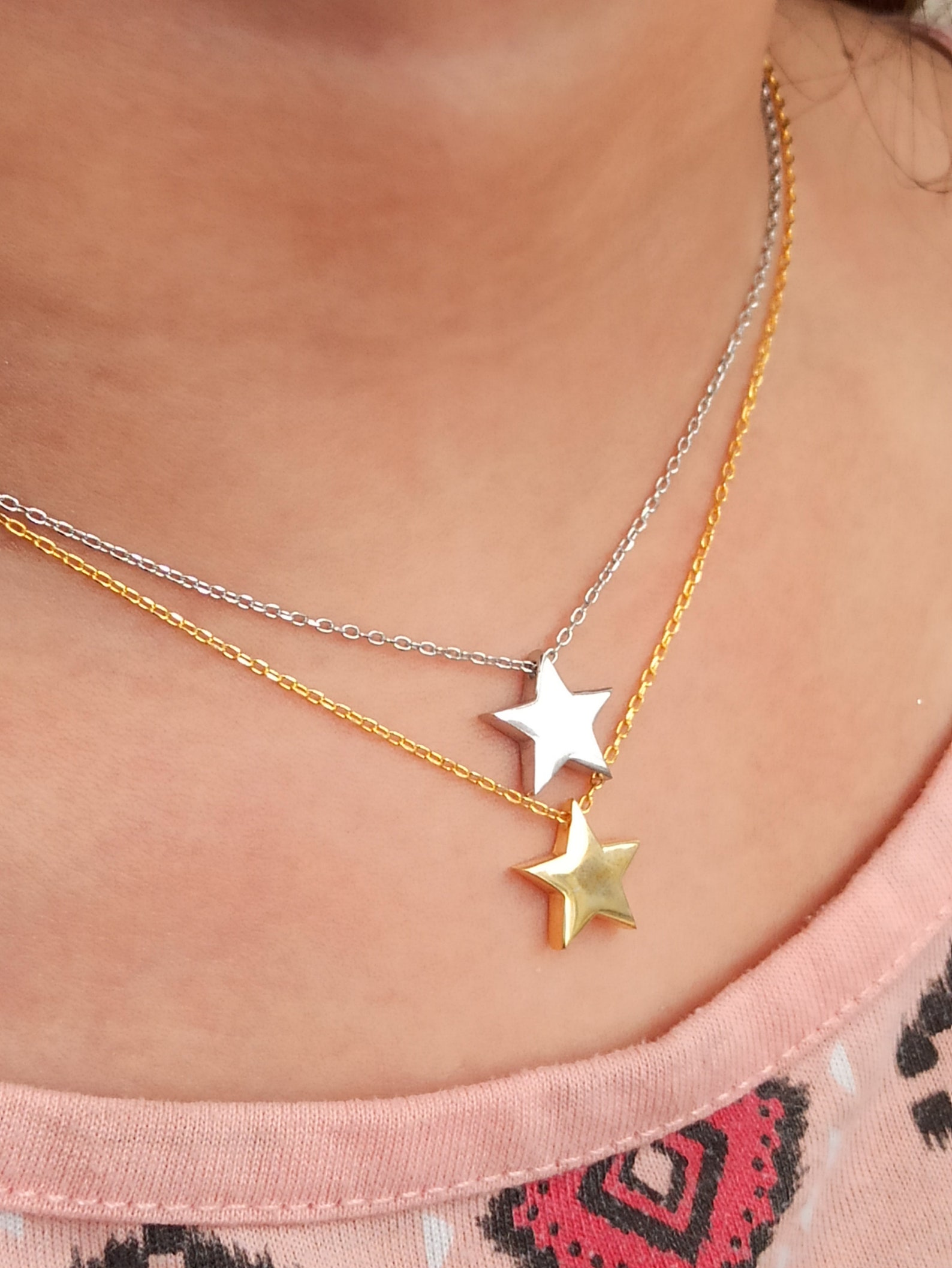 Tiny Star Necklace, Star Necklace, Star Pendants , Tiny Necklace ,gift ...