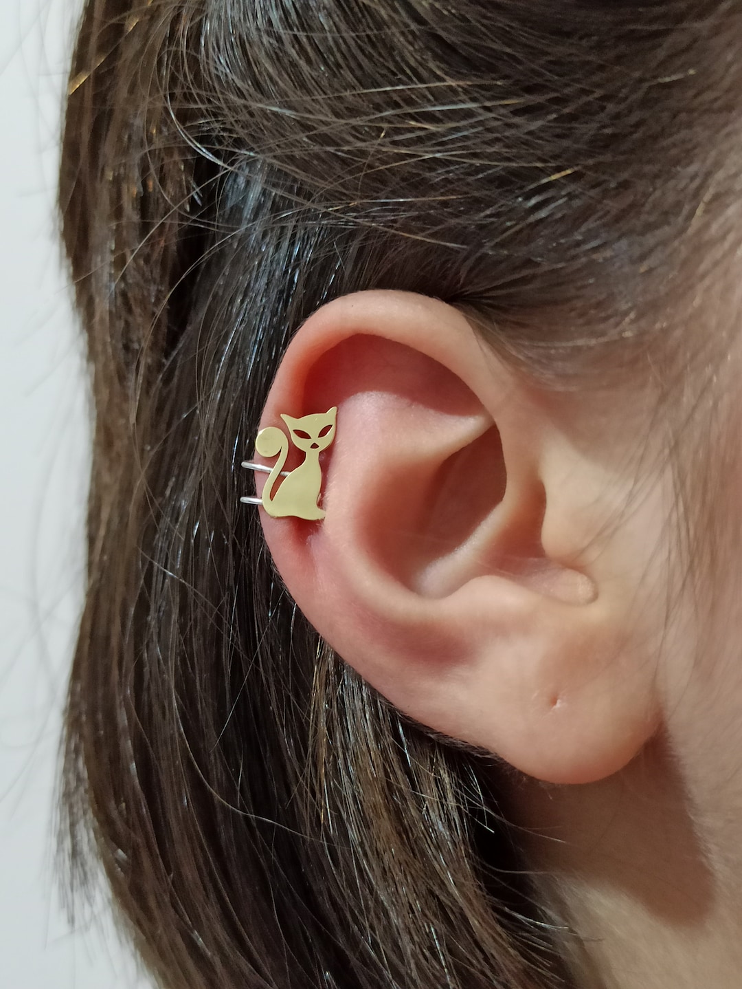 Cat Ear Cuff -PIERCED or NON PIERCED Ear Cuff - Ear Cuffs-helix Earring ...