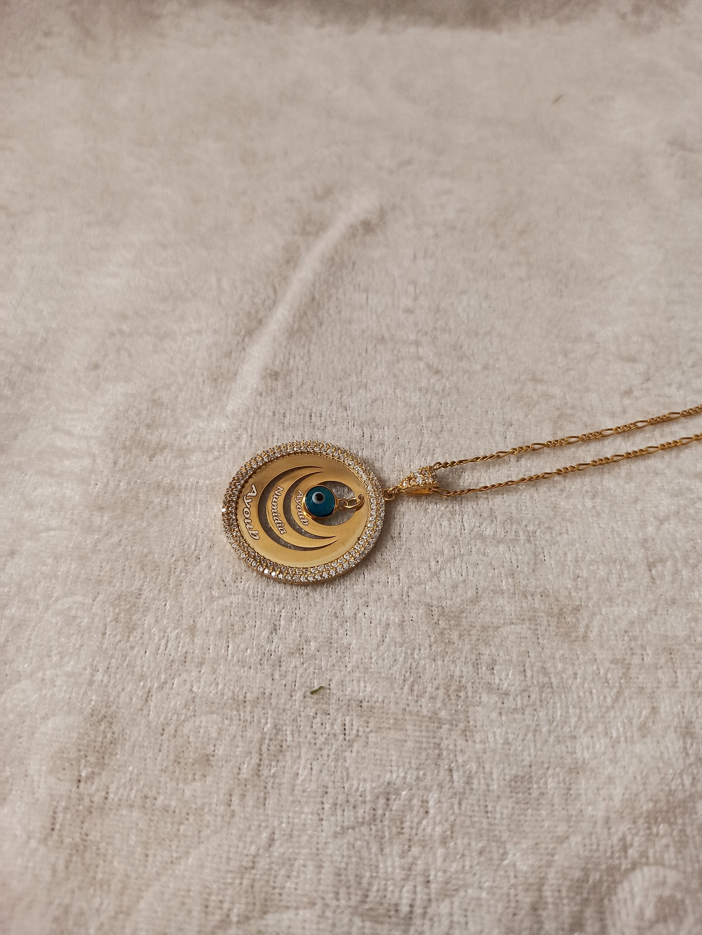 Silver disk Necklace custom disk Necklace personalize | Etsy