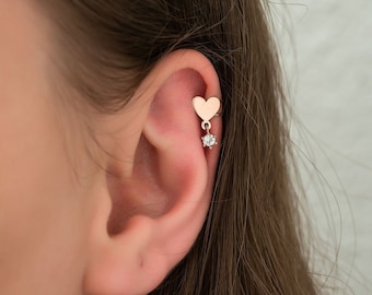 Heart Ear Cuff | Etsy