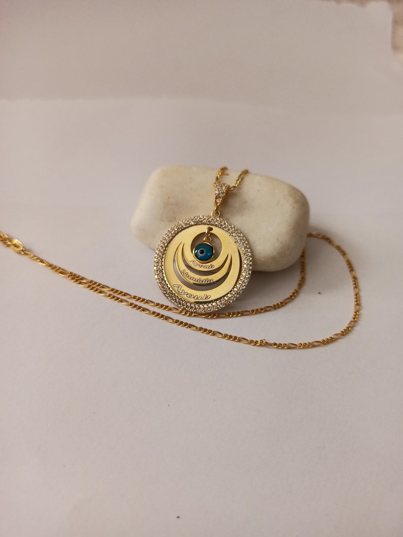 Silver Disk Necklace Custom Disk Necklace Personalize - Etsy