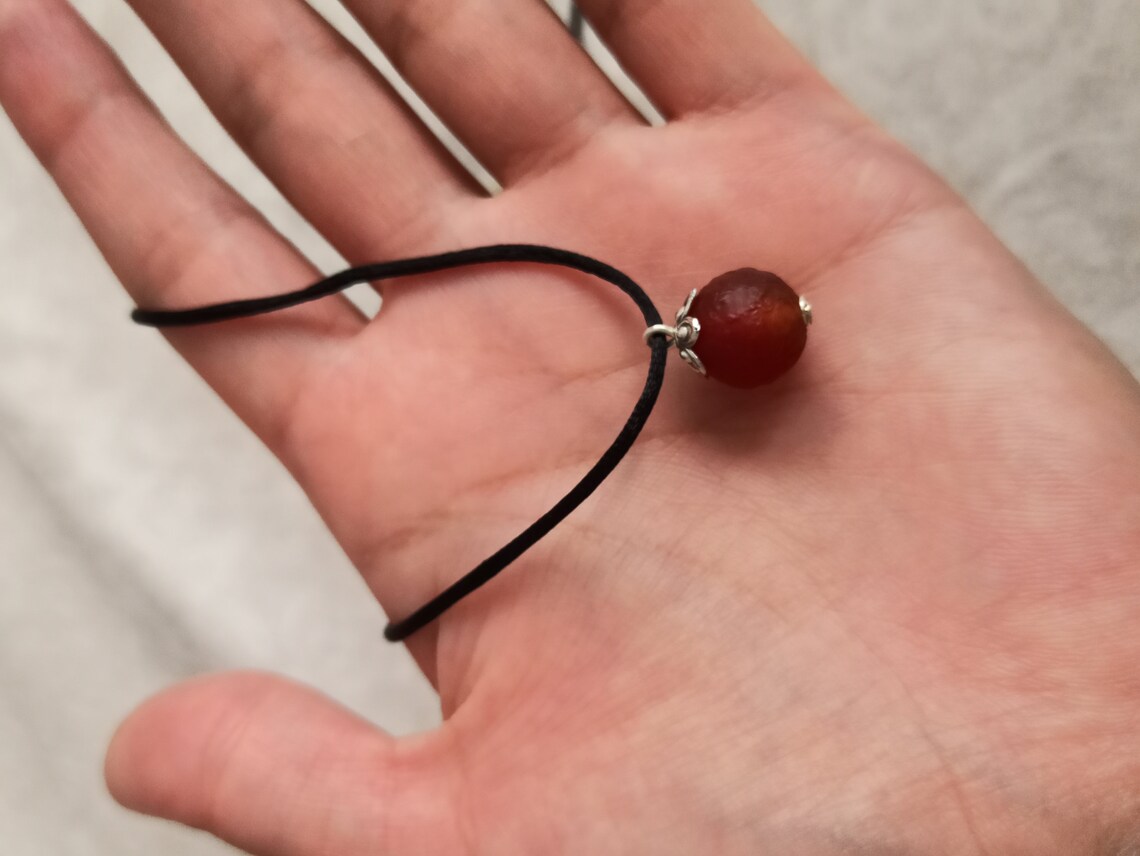 Akik Pendants, Natural Stone Necklace, Dainty Necklace, Minimal ...