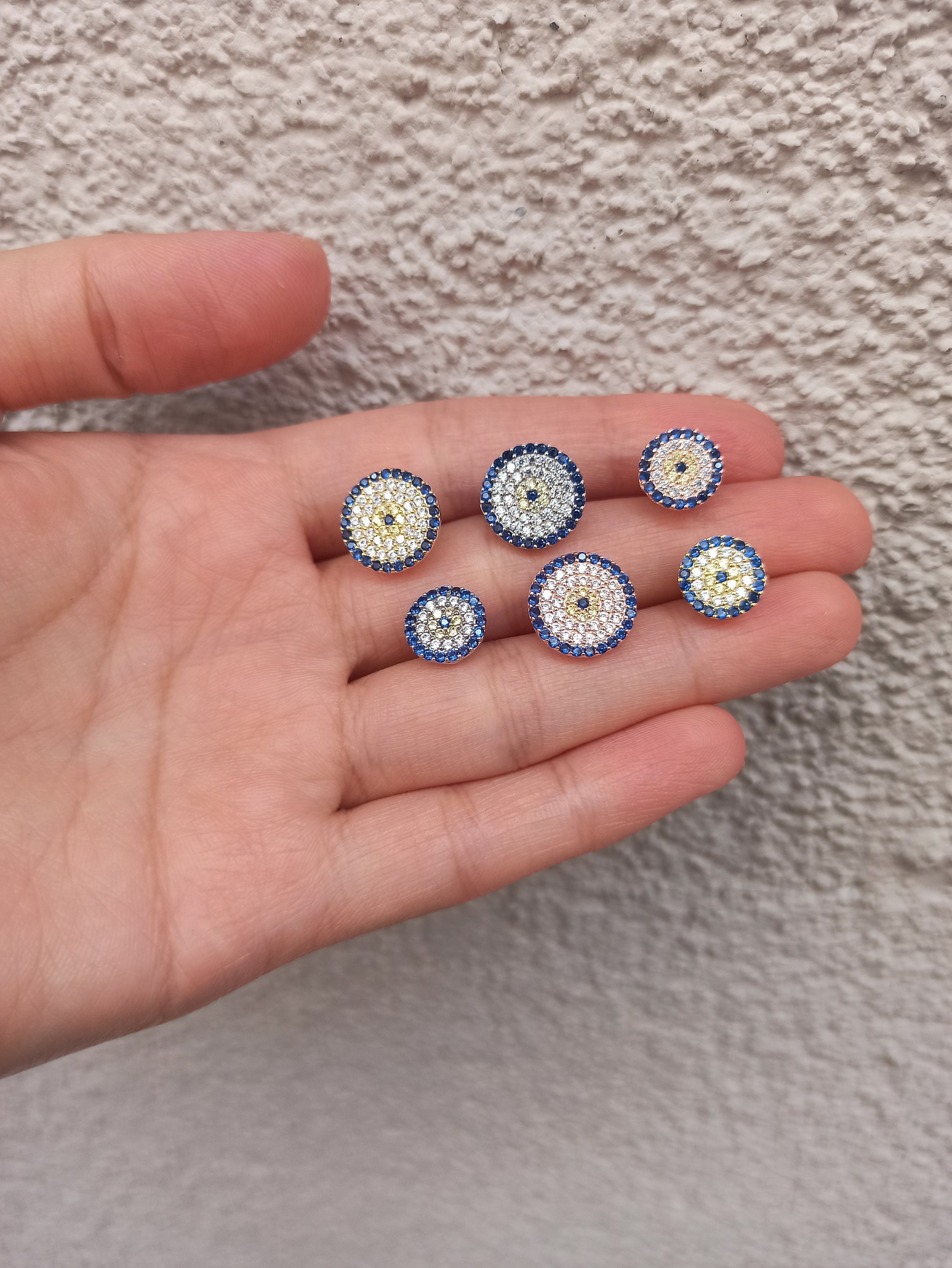 Evil Eye Ear Cuff Evil Eye Stud Earrings Eye Ear cuff | Etsy