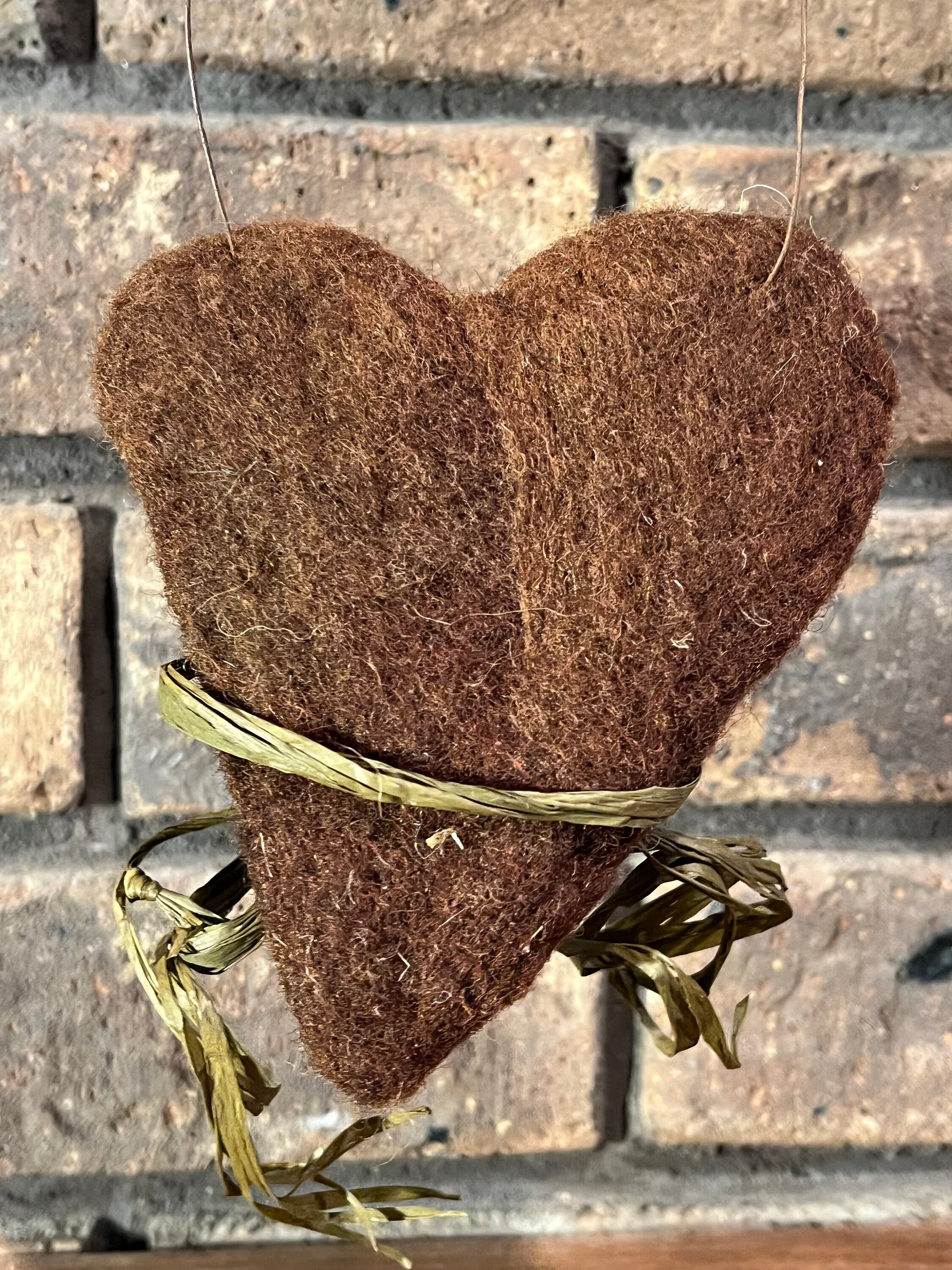 Heart Ornament Rustic Primitive Valentine Home Decor Farmhouse Gift for ...