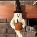 Needle Felted Wool Ghost Ornament: Halloween Pumpkin, Witch Hat - Etsy