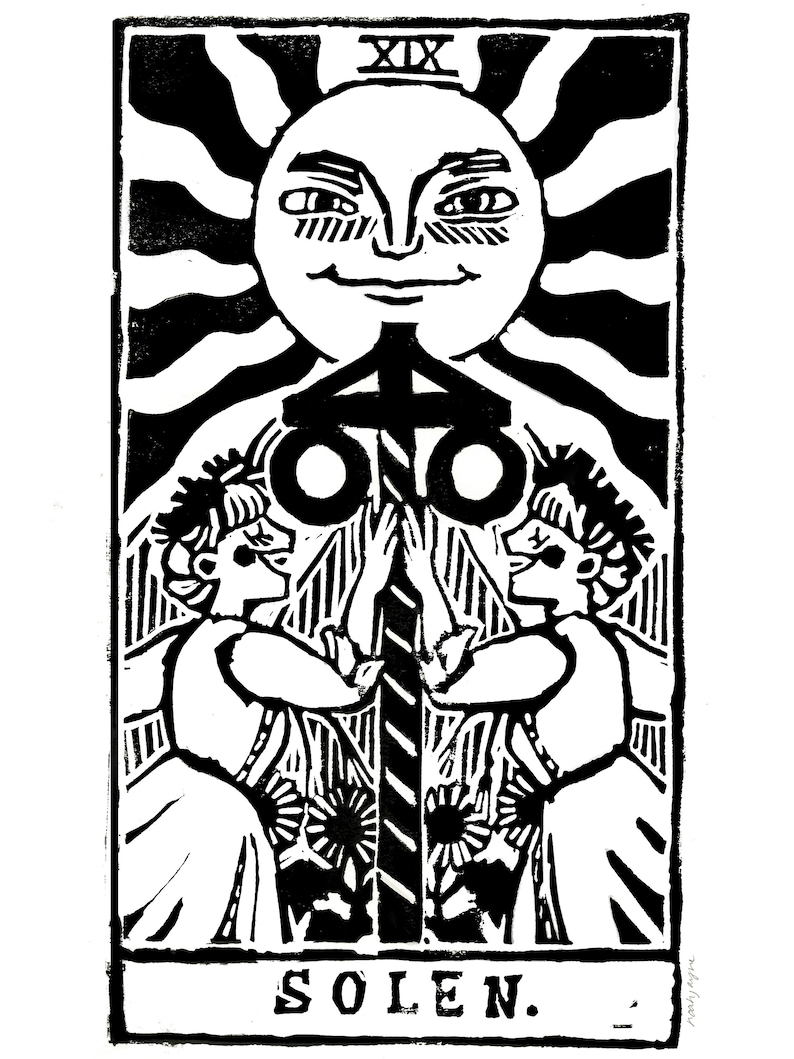 SOLEN Tarot Mini Print - Etsy