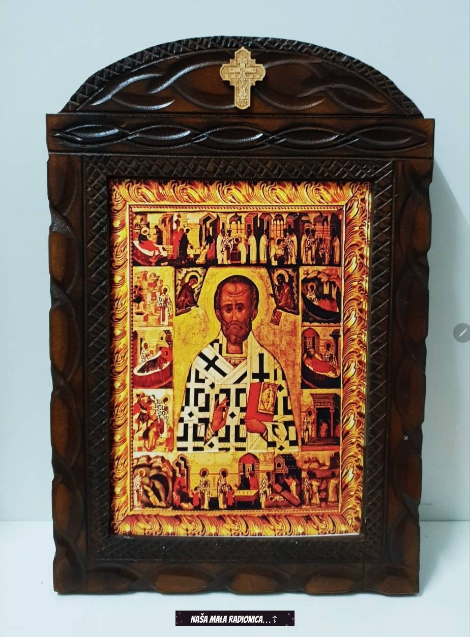 Unique Orthodox Icons in a Luxurious Woodcarving Frame 42x30 - Etsy