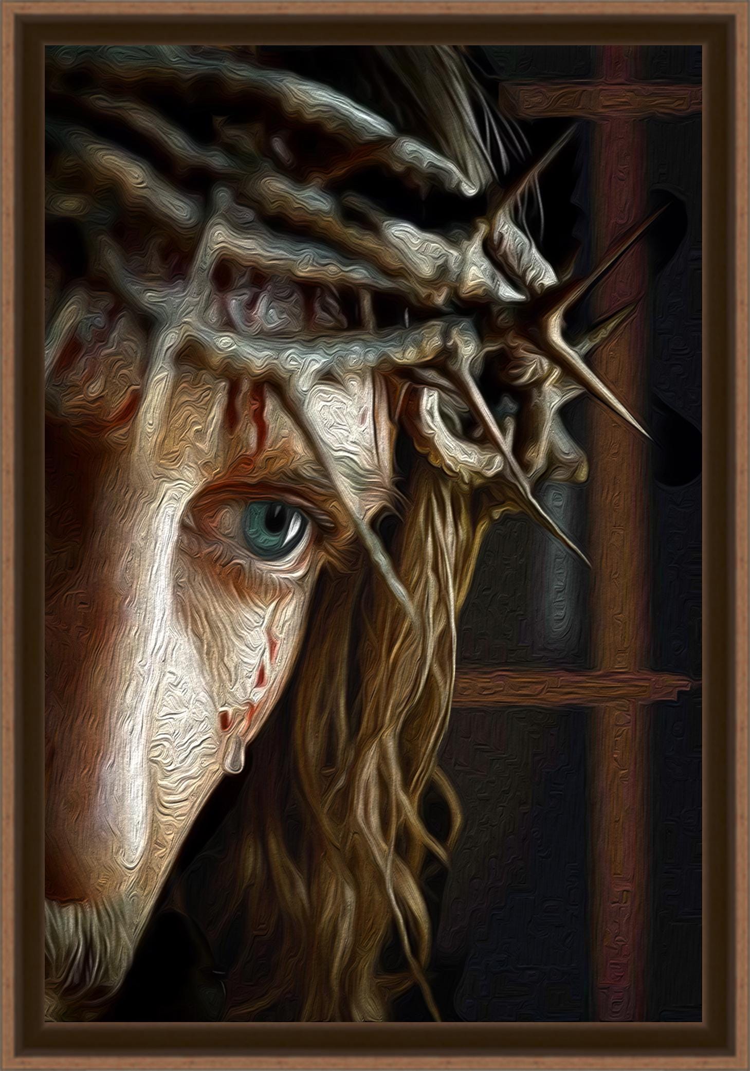 Jesus Christ Religious Painting “the Gaze of Christ” – Spiritual Art ...