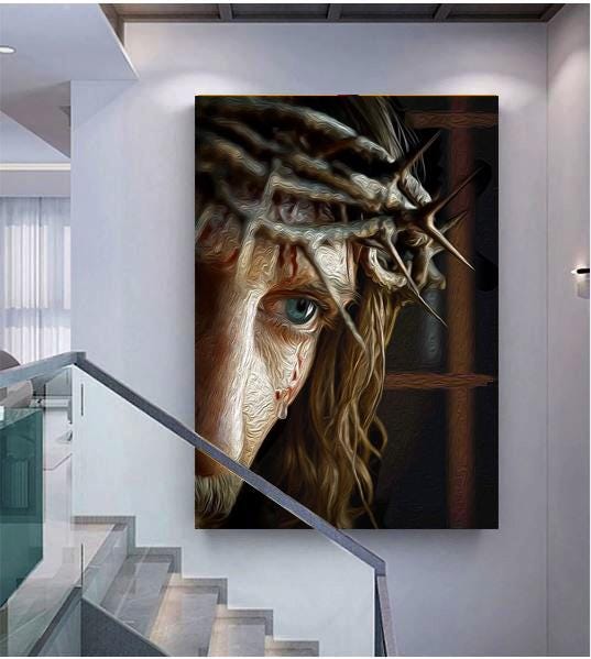 Jesus Christ Religious Painting “the Gaze of Christ” – Spiritual Art ...