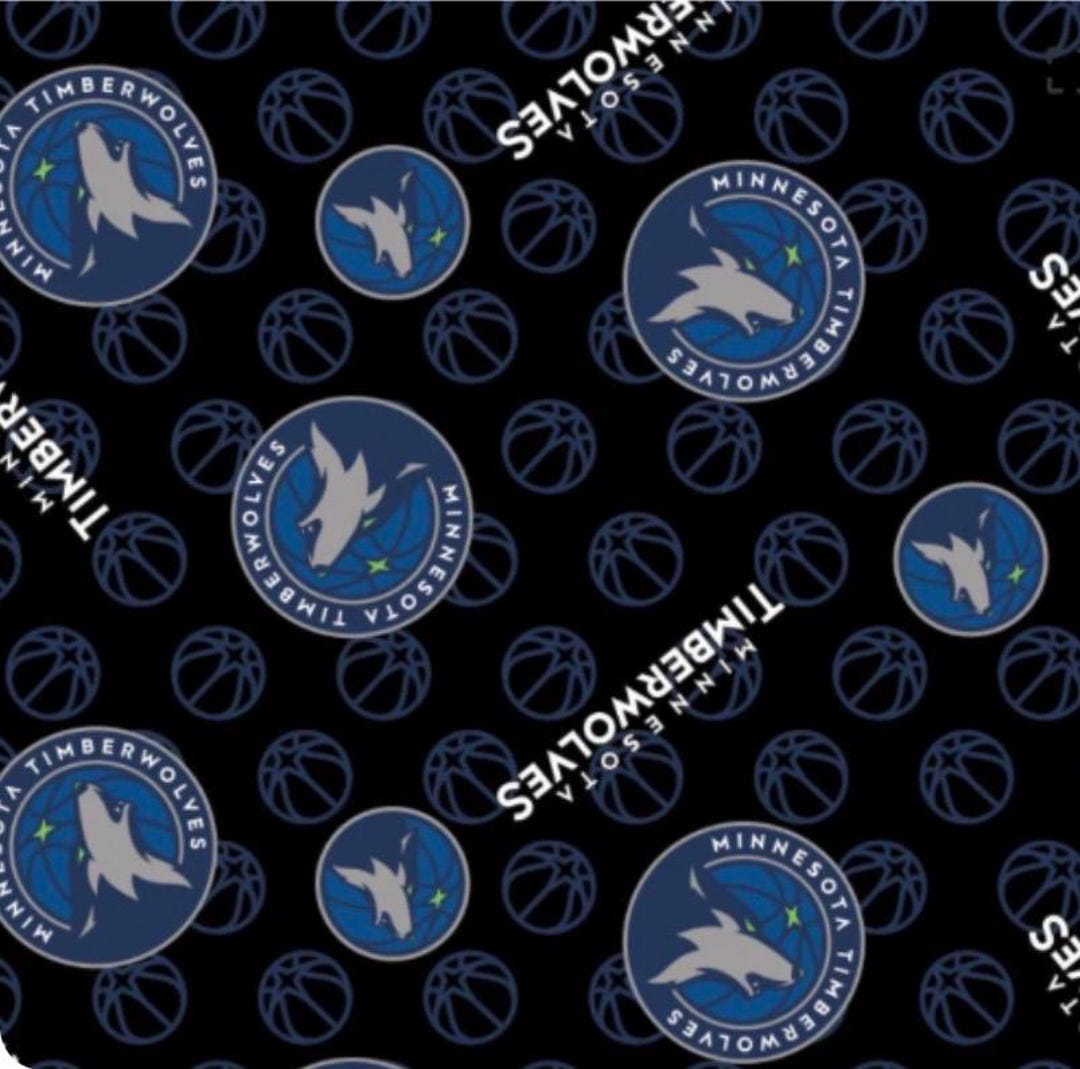 NBA Minnesota Timberwolves Fleece Cotton Fabric - 1/2 Yard - Etsy