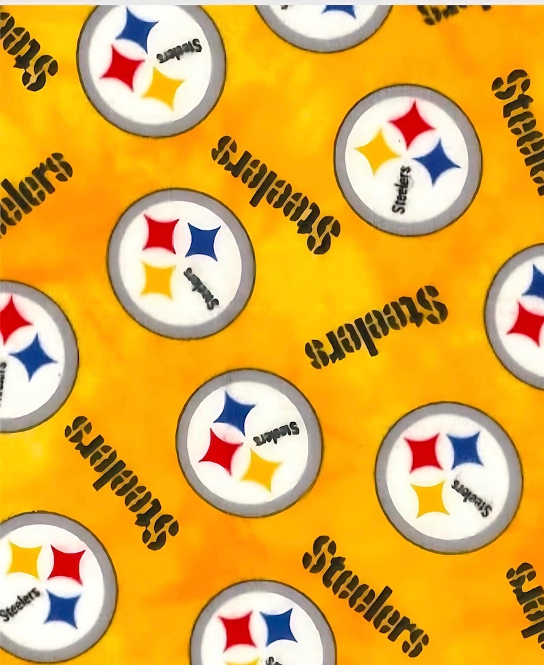 Pittsburgh Steelers Cotton Flannel Fabric Steeler Nation - 1/2 Yard - Etsy