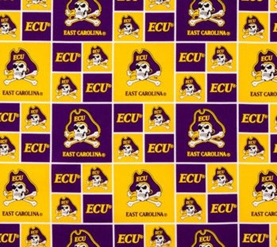 East Carolina University ECU Cotton Fabric Skull 1/2 Yard - Etsy