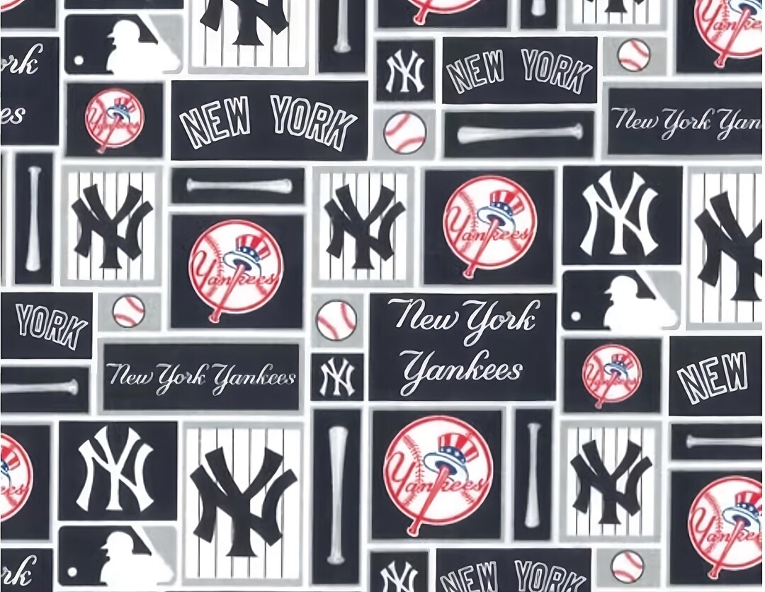 MLB New York Yankees Cotton Fabric Patch - 1/2 Yard - Etsy