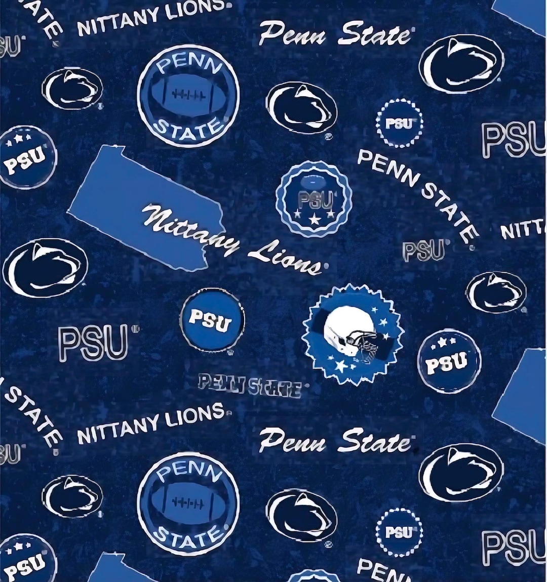 Penn State University PSU Cotton Fabric Home State - 1/2 Yard - Etsy