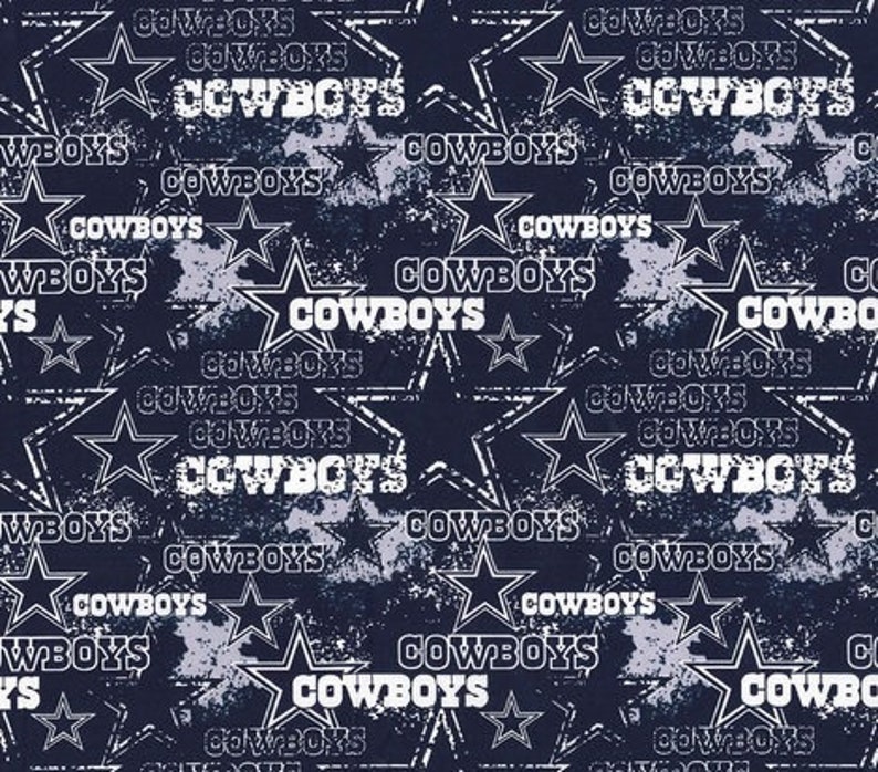 Dallas Cowboys Cotton Fabric Distressed - 1/2 Yard - Etsy