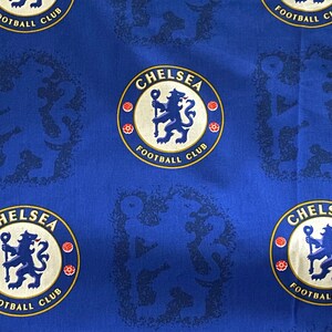 New FQ Chelsea Football Club 100% Cotton Fabric - 19” L X 19” W - Etsy